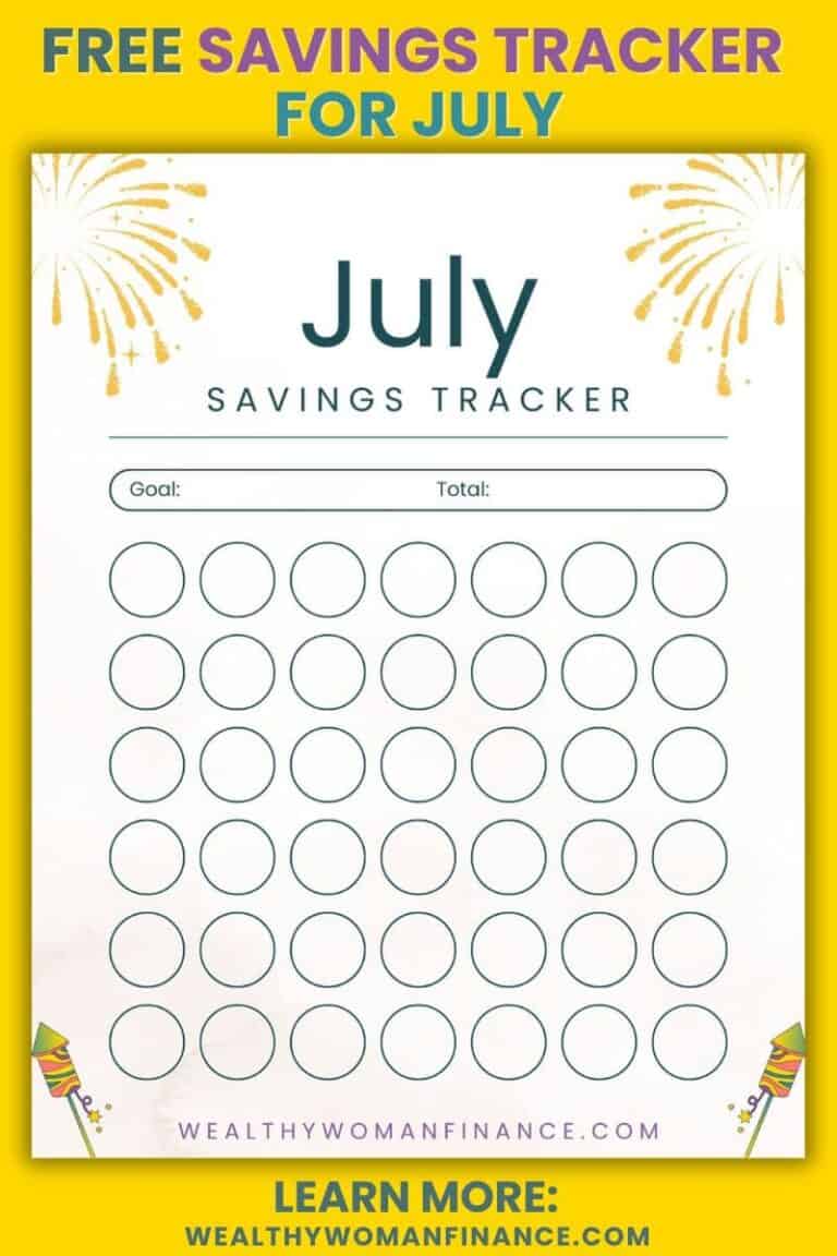 July Challenge + Free Tracker to Jumpstart Your Savings